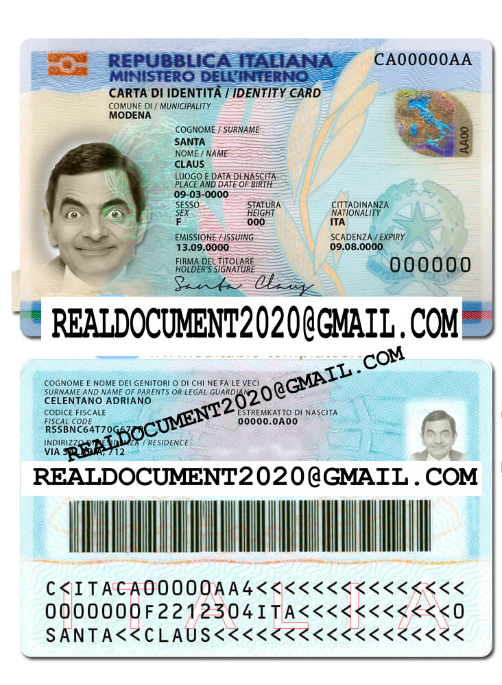 Fake Italian ID Card, how to spot a Fake Italian ID Card, Get italian ...
